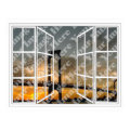 Create Your Own White 24 Pane Open Window Poster | Zazzle