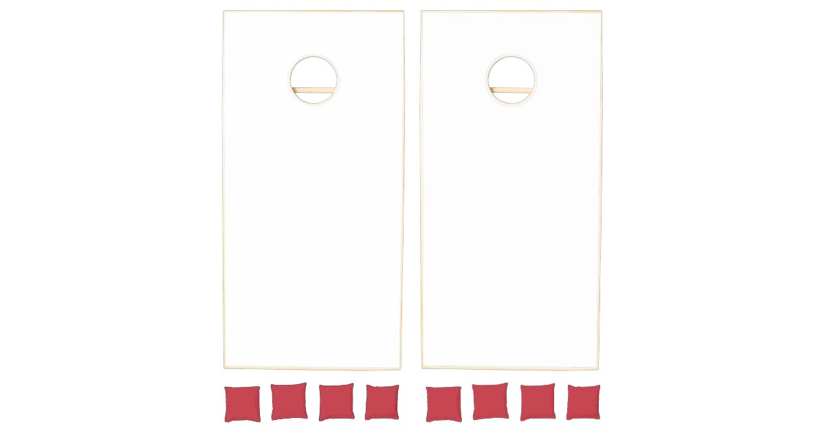 Create Your Own white Cornhole Set | Zazzle