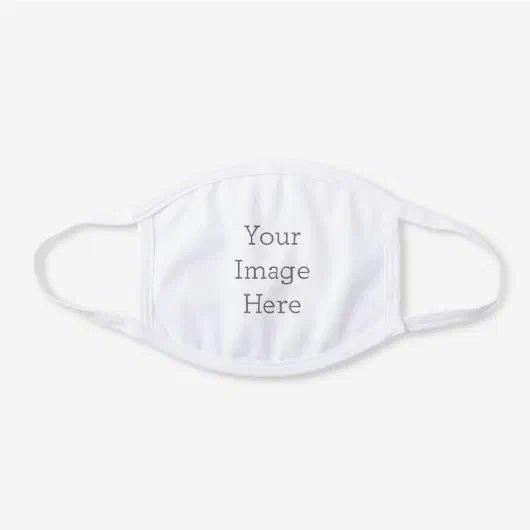 Create Your Own White Cotton Face Mask | Zazzle