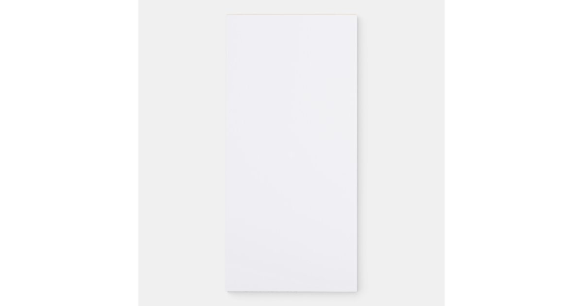 Create Your Own White Custom Magnetic Notepad | Zazzle