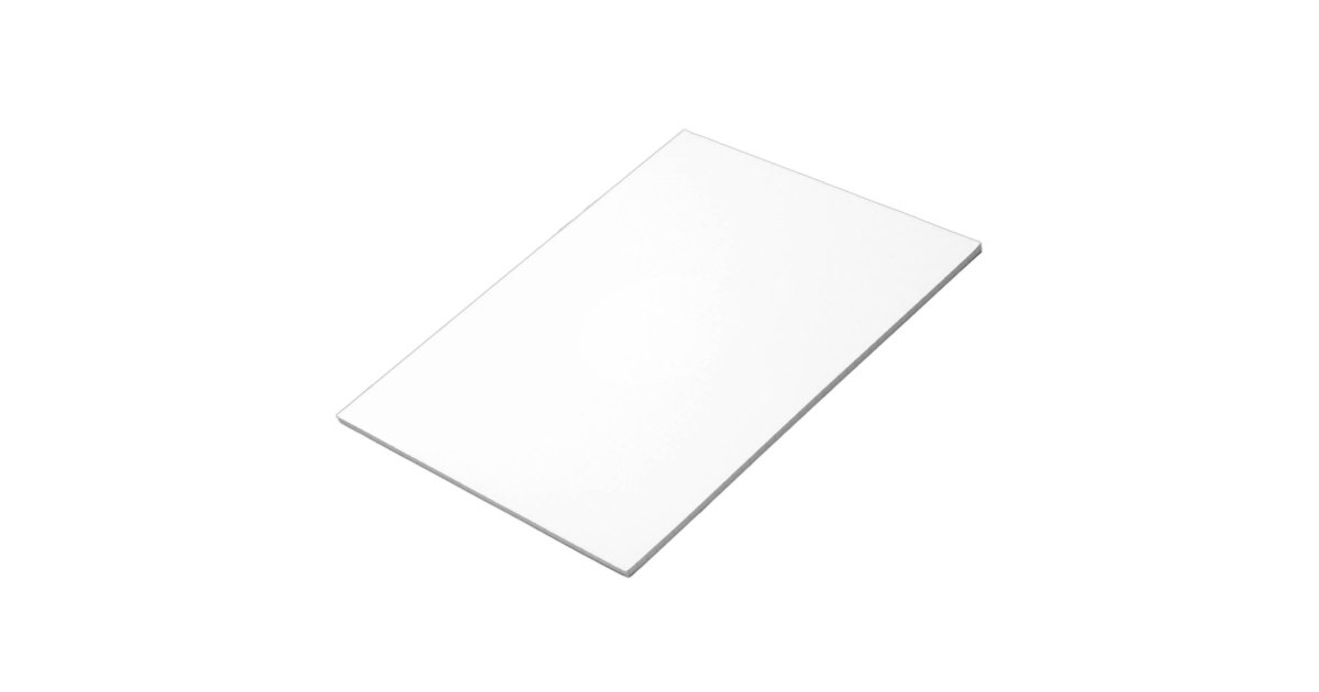 Create Your Own White Custom Notepad | Zazzle