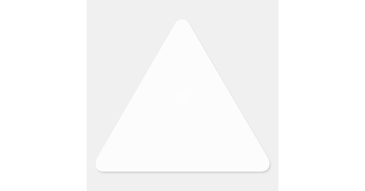 Create Your Own White Custom Triangle Stickers | Zazzle
