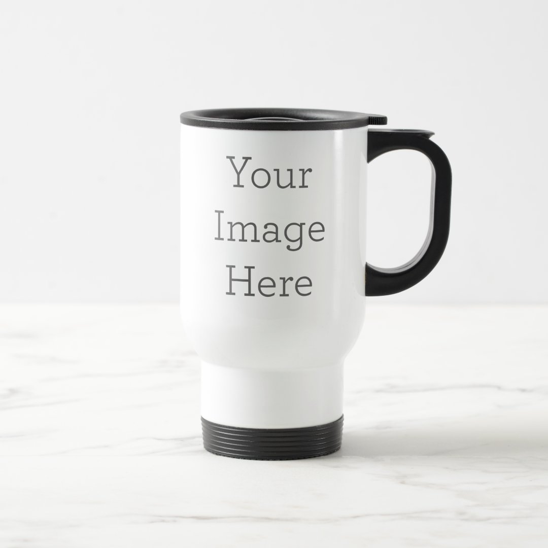 Create Your Own White Stainless Steel Travel Mug | Zazzle