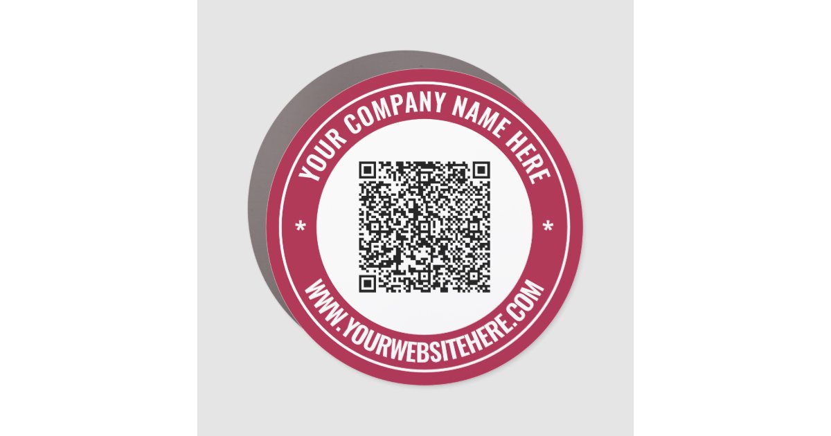 Create Your QR Code Business Car Magnets Template | Zazzle
