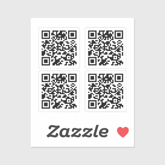 Create your Qr Code Clear Stickers set! | Zazzle