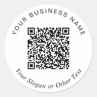 Create Your QR Code Promotional Classic Round Sticker | Zazzle
