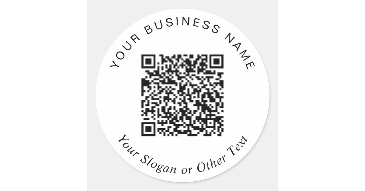 Create Your QR Code Promotional Classic Round Sticker | Zazzle