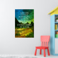 Create Your Quote With Landscape Background Poster | Zazzle
