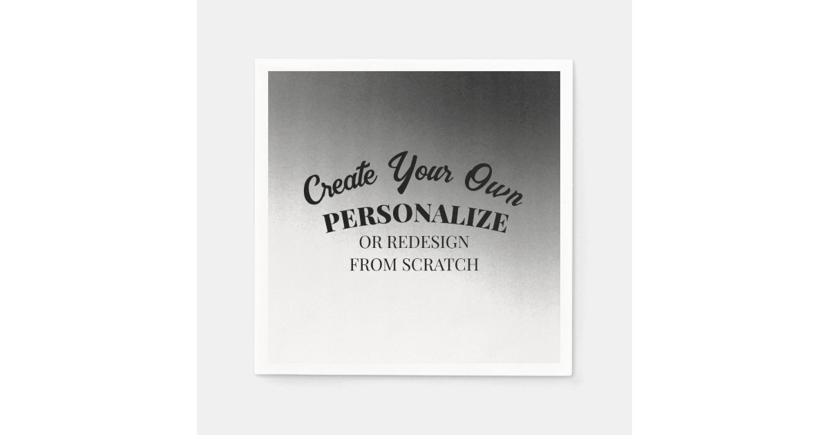 Create Your Very Own Custom Napkins | Zazzle