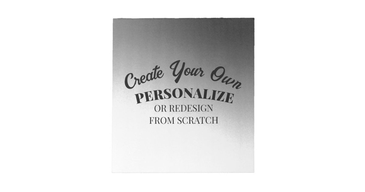 Create Your Very Own Custom Notepad | Zazzle