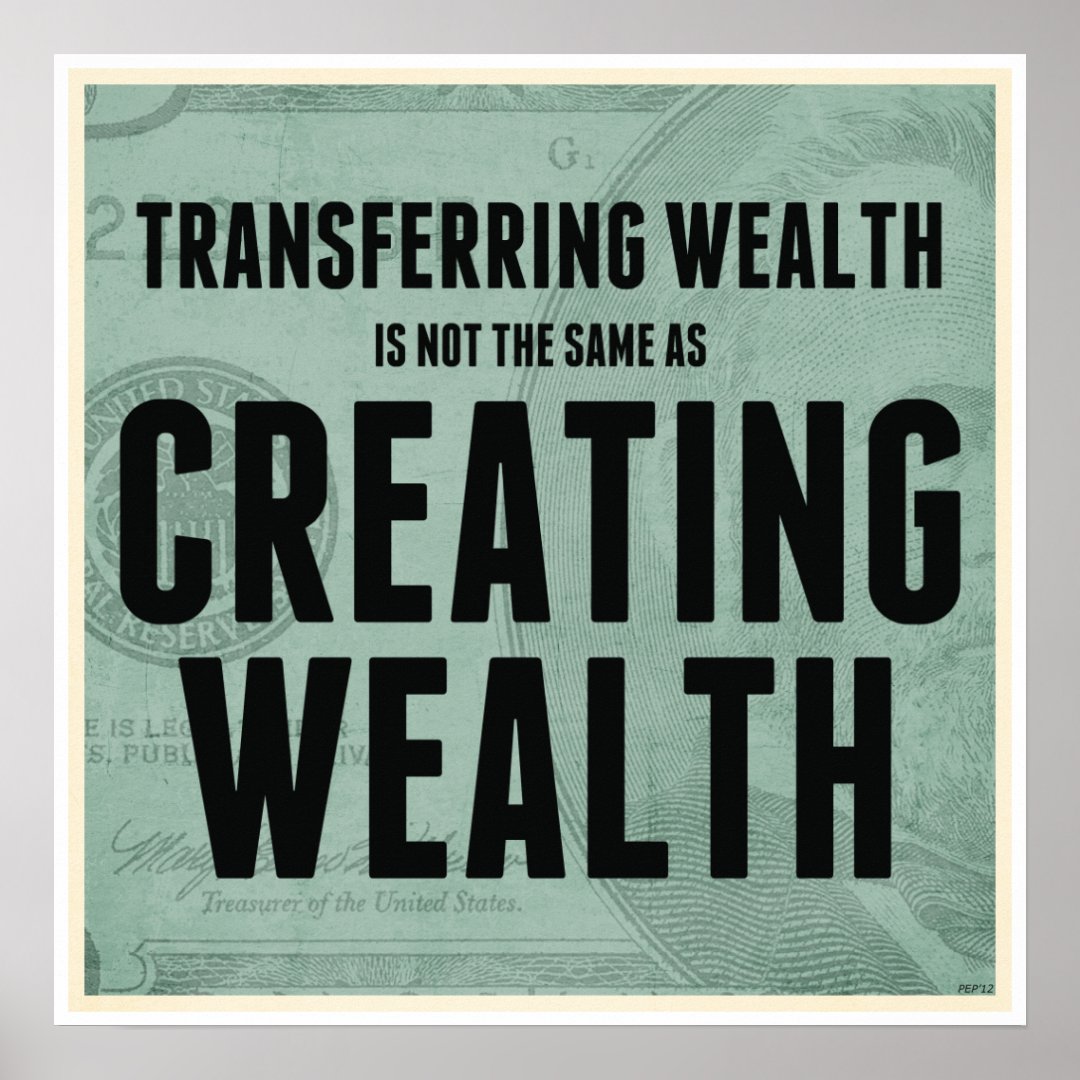 Creating Wealth Poster | Zazzle
