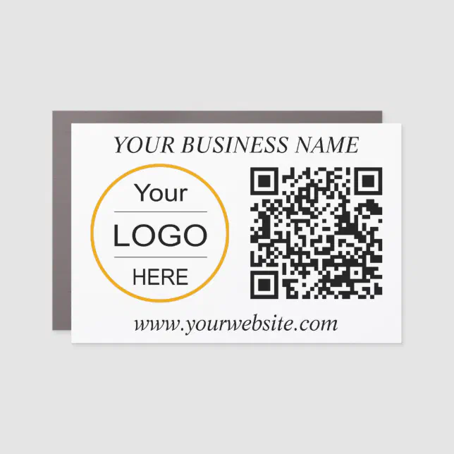 Creating Your Own Custom Logo & QR Code Car Magnet | Zazzle