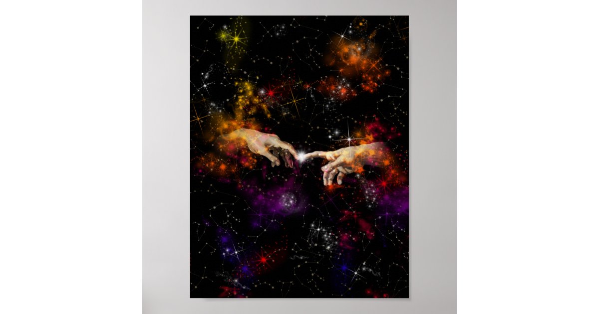 Creation of Adam. Michelangelo Poster | Zazzle