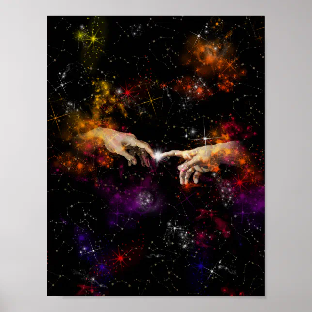 Creation of Adam. Michelangelo Poster | Zazzle