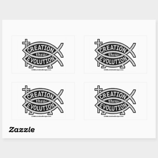 CREATION THRoUgh EVOLUTION Sticker | Zazzle
