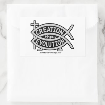 CREATION THRoUgh EVOLUTION Sticker | Zazzle