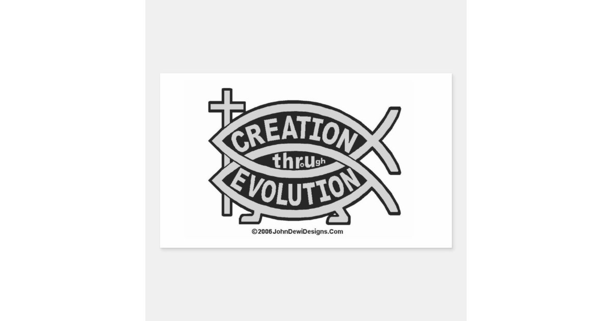 CREATION THRoUgh EVOLUTION Sticker | Zazzle