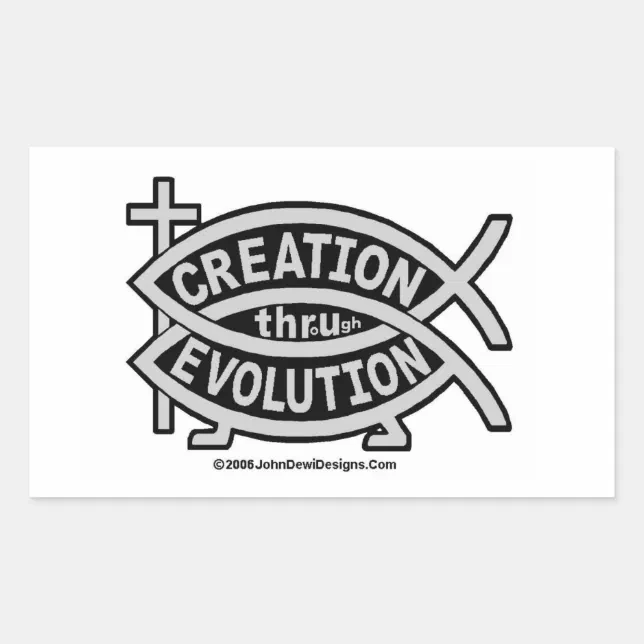 CREATION THRoUgh EVOLUTION Sticker | Zazzle