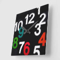 Creative 3D Colorful Numbers Clock | Zazzle
