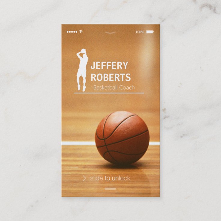 Creative Basketball Coach Basketball Trainer Business Card | Zazzle