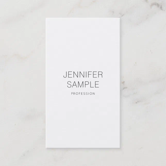 Creative Clean Design Professional Plain Modern Business Card | Zazzle