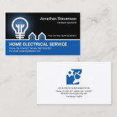 Creative Electric Bulb Border Electrician Service Business Card | Zazzle