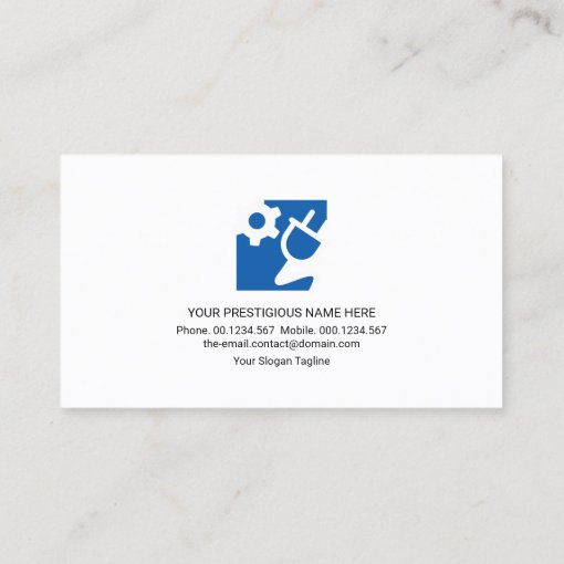 Creative Electric Bulb Border Electrician Service Business Card | Zazzle