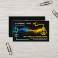 Creative Electric Circuit Lightning Electrician Business Card | Zazzle