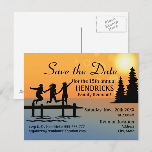 Creative Family Reunion Announcement Postcard | Zazzle