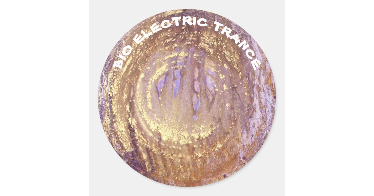 Creative Frequencies Stickers, Bio-Electric Trance Classic Round ...