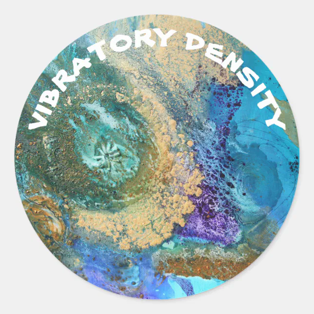 Creative Frequencies Stickers, Vibratory Density Classic Round Sticker ...