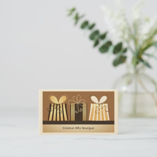Creative Gifts Shop Business Card | Zazzle