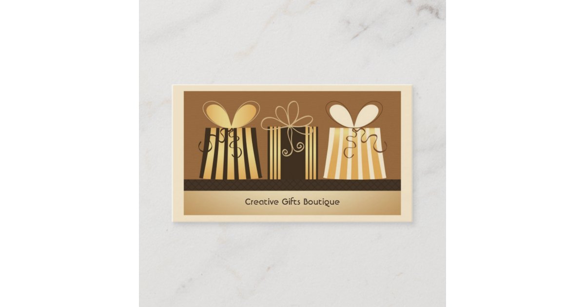 Creative Gifts Shop Business Card | Zazzle