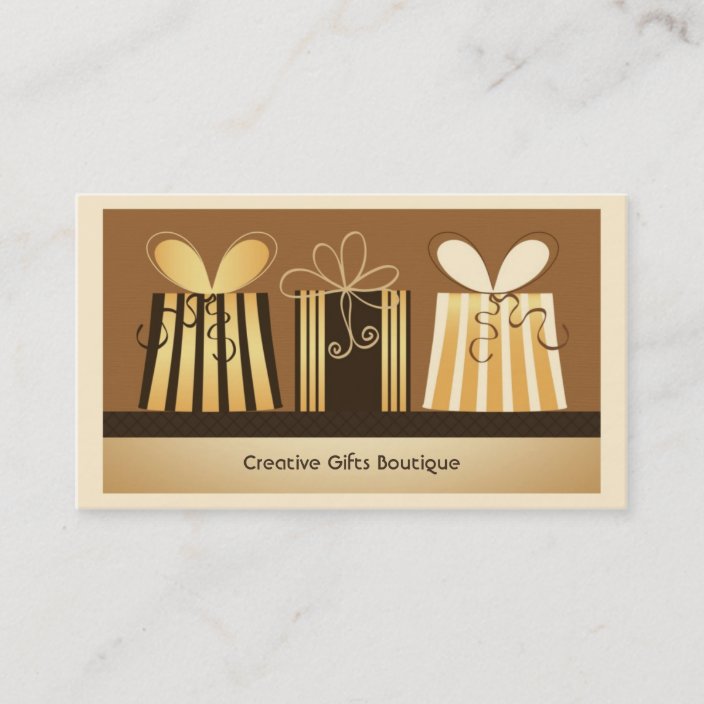 Creative Gifts Shop Business Card | Zazzle.com