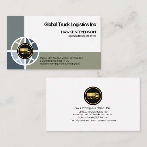 Creative Global Lines Import Export Business Card | Zazzle