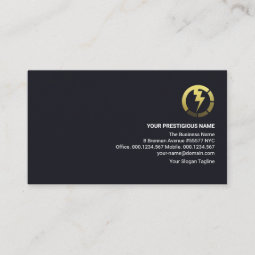 Creative Gold Building Electrical Wiring Electric Business Card | Zazzle