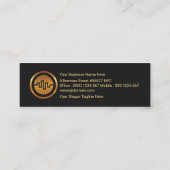 Creative Gold Guitar Equalizer Panel Mini Business Card | Zazzle