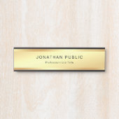 Creative Gold Look Glamorous Professional Modern Door Sign | Zazzle
