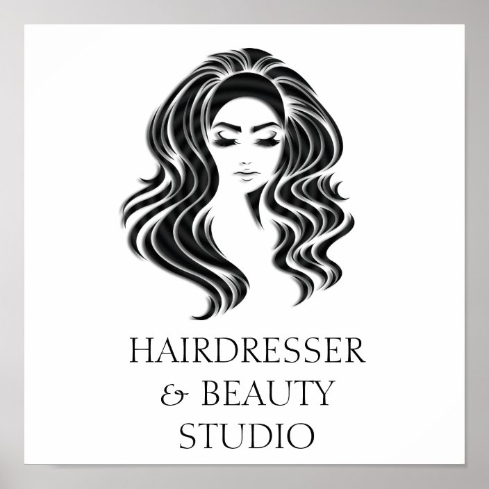 Creative Hair Extension Salon Beauty Studio Lashes Poster | Zazzle.com