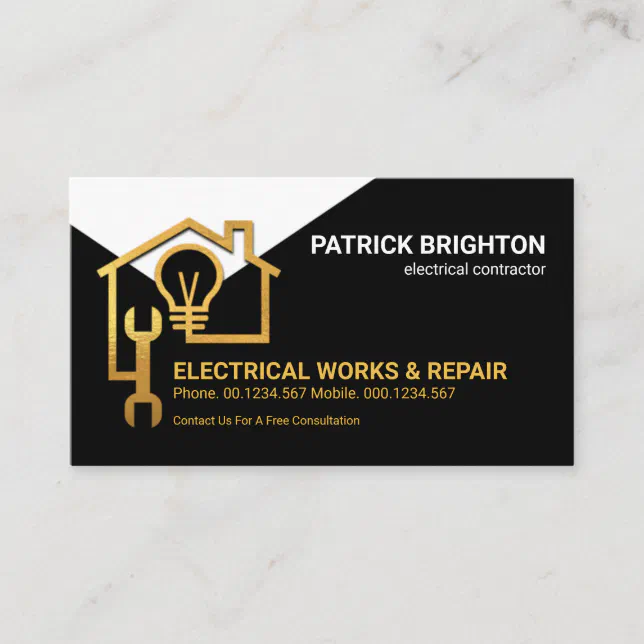 Creative Home Electric Circuit Wiring Business Card | Zazzle
