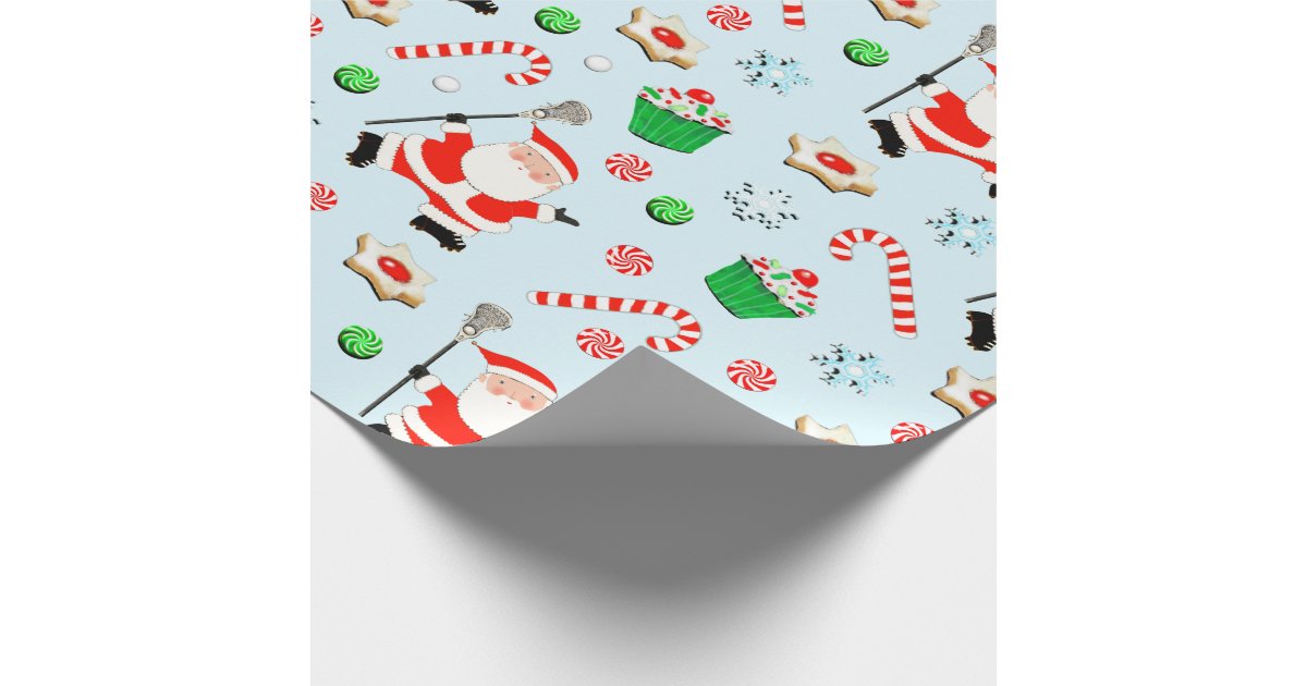Creative Lacrosse Christmas Wrapping Paper | Zazzle
