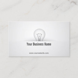 Creative Light Bulb Consulting Business Card | Zazzle