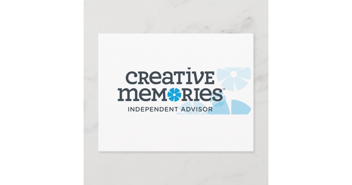 Creative Memories Ind Advisor Banner Postcard | Zazzle