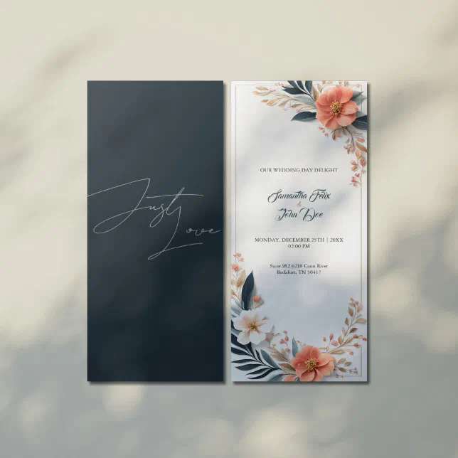 Creative Minimalist Wedding Invitation Card | Zazzle