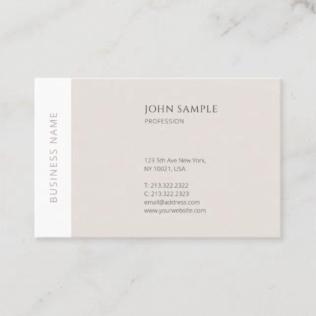 Creative Modern Minimalist Professional Elegant Business Card | Zazzle