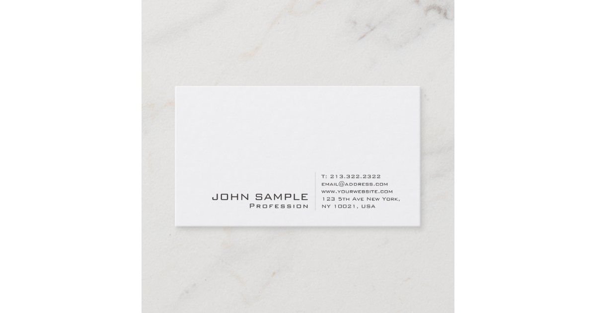 Creative Modern Professional Signature UV Matte Business Card | Zazzle