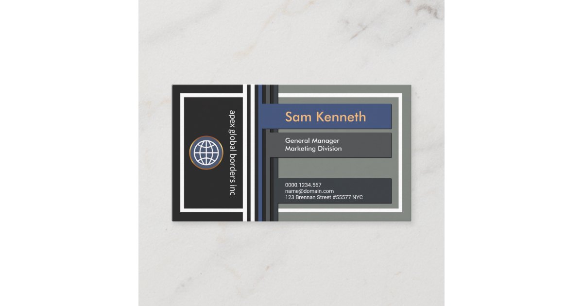 Creative Modern Signboard Placards Marketing Business Card | Zazzle
