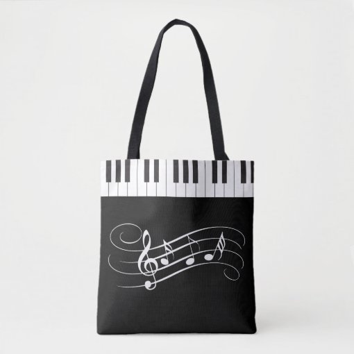 Creative Musicians Piano Keys Wedding Tote Bag | Zazzle
