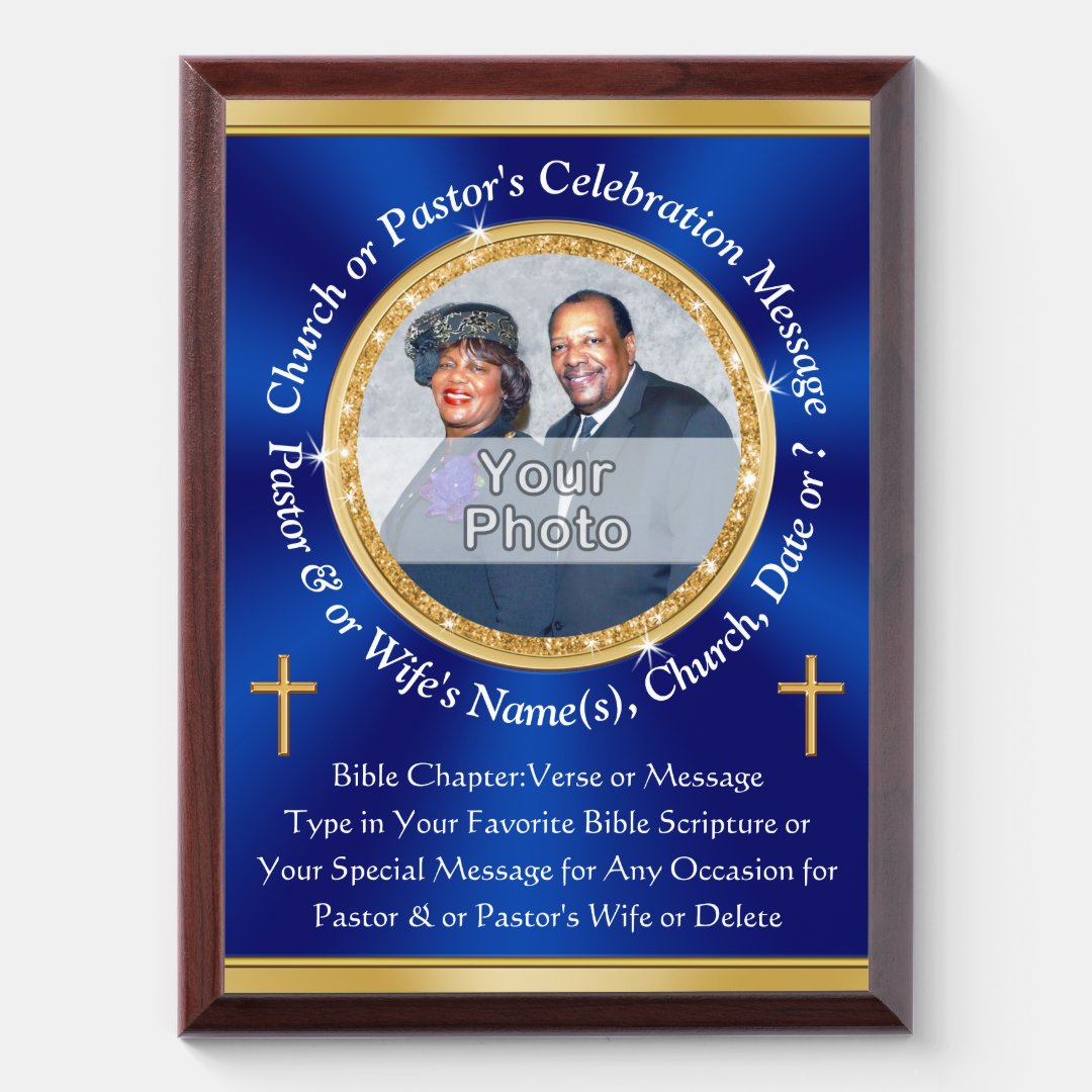 Creative Pastor Appreciation Gifts or ANY Occasion Award Plaque | Zazzle