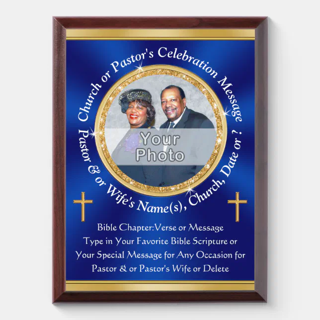 Creative Pastor Appreciation Gifts or ANY Occasion Award Plaque | Zazzle